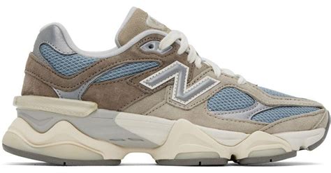 New Balance Tan Blue Sneakers In Black Lyst