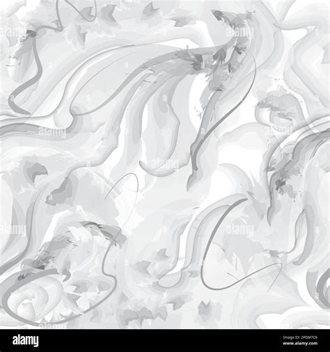 Abstract Wavy Lines Beautiful Seamless Watercolored Texture Endless Pattern In Bright Spring