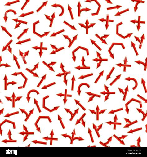 Set Of Red Arrows Isolated Stock Vector Image Art Alamy