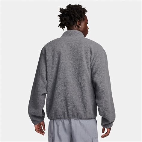 Nike Club Fleece Sherpa Ανδρική Ζακέτα Γκρι Fb8386 068