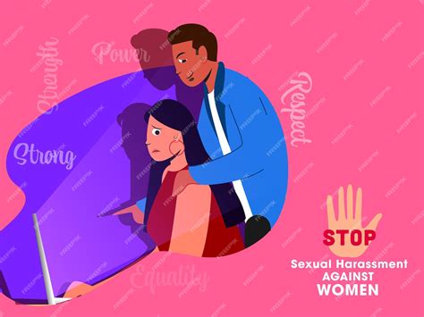 Premium Vector Womens Awareness To Prevent Sexual Harassment Poster