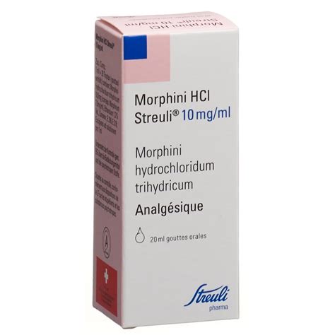 Morphine Hcl Streuli Gouttes 10 Mgml Fl 20 Ml Commander En Ligne