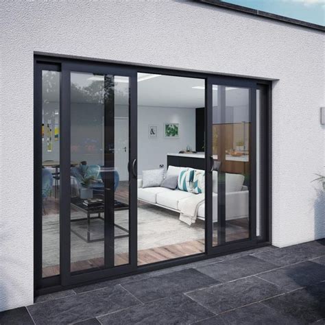 Aluminium Patio Door Set With 2 Centre Sliding Panels 2990mm X 2090mm