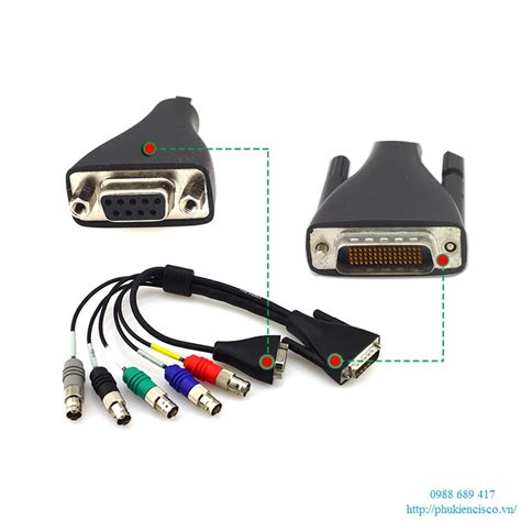 Cáp Polycom Hdci Sang 5bnc Db9 Breakout Adapter Phụ Kiện Cisco Polycom