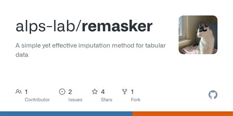 GitHub Alps Lab Remasker A Simple Yet Effective Imputation Method For Tabular Data