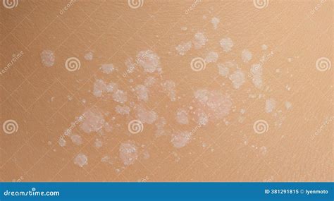 Skin Condition Showing Patches Of Hypopigmentation Or Tinea Versicolor