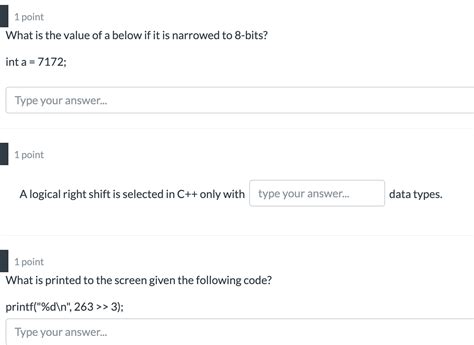Solved 1 Point What Is The Value Of A Below If It Is Chegg Com