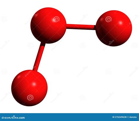 3d Image Of Ozone Skeletal Formula Stock Illustration Illustration Of Atmosphere Inorganic