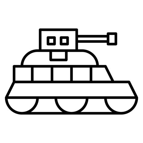 Army Tank Vector Icon 21650733 Vector Art At Vecteezy