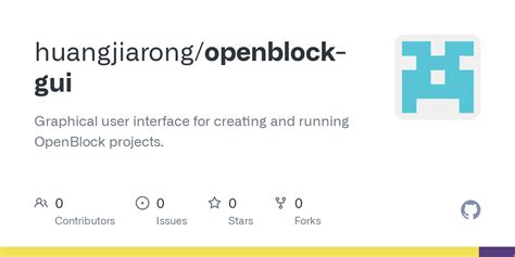 github huangjiarong openblock gui graphical user interface for