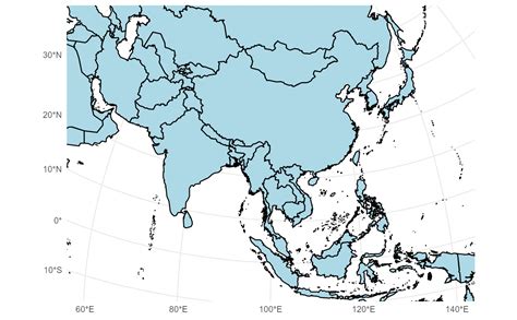 Coordinate System With Transformed Limits For Custom Projections — Coordproj • Ggmapcn