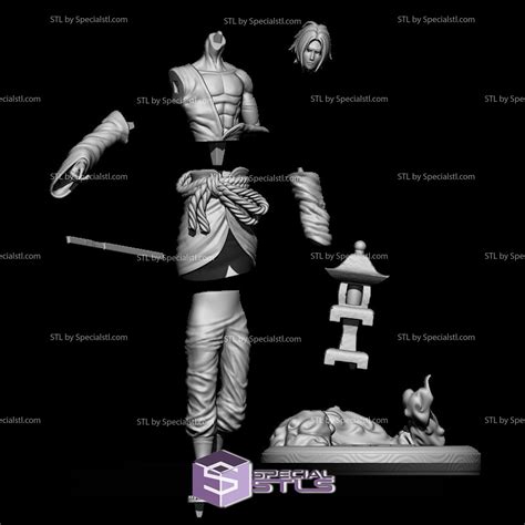 Sasuke 3d Model Standing From Naruto Specialstl