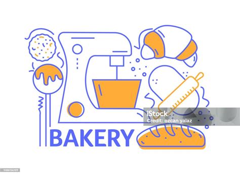Ilustración De Concepto De Panadería Y Productos Etapa De Preparación Y