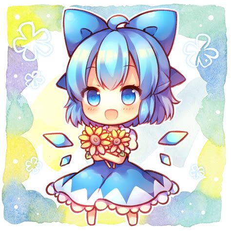 Safebooru 1girl Blue Dress Blue Eyes Blue Hair Blue Ribbon Blush Bow