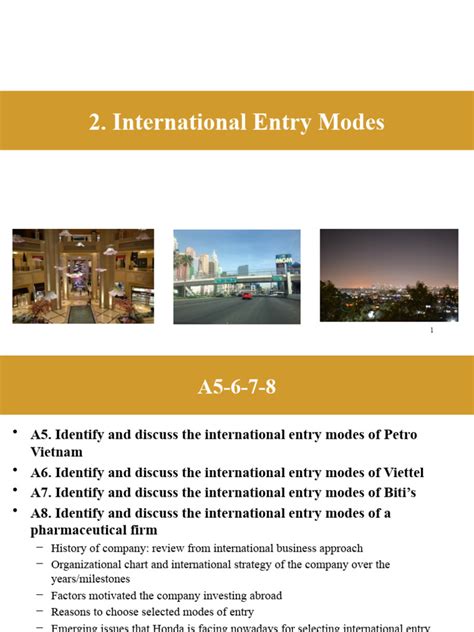 2 International Entry Modes Pdf Franchising Joint Venture
