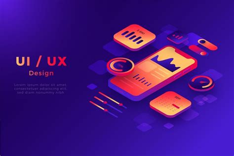 그라데이션 ui ux 배경 무료 벡터