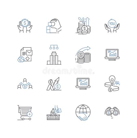 Space Exploration Line Icons Collection Star Moon Universe Rocket Gravity Orbit Astronaut