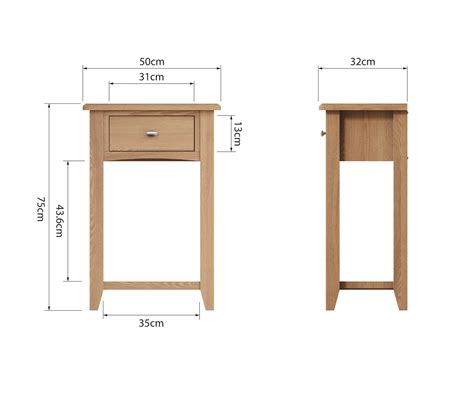 Chelsea Solid Wood Telephone Table Crewe Home Furnishings