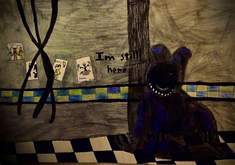 Fnaf Withered Bonnie Drawing