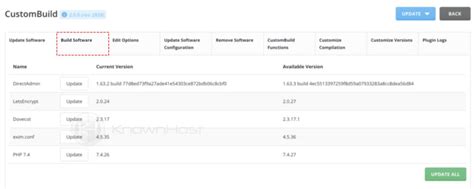 How To Install OpCache On DirectAdmin With CustomBuild KnownHost