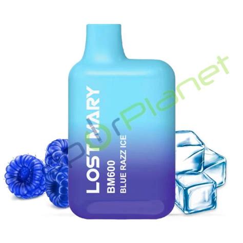 BLUE RAZZ ICE Elf Bar Lost Mary BM mg Salt Descartável VaporPlanet Online
