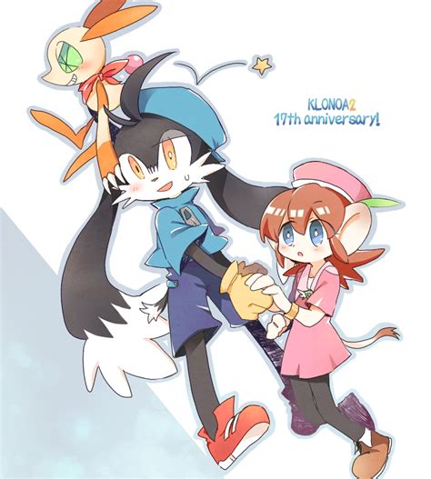 Klonoa Lolo And Popka Kaze No Klonoa Drawn By No 01 Danbooru