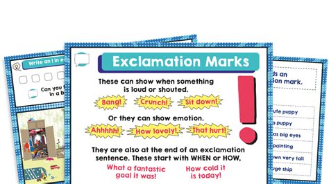 Year 1 Grammar Activities Pack Exclamation Marks Plazoom