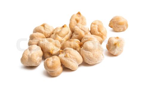 Chickpea Beans Isolated Stock Image Colourbox