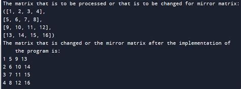 Mirror Of Matrix Across Diagonal Tpoint Tech