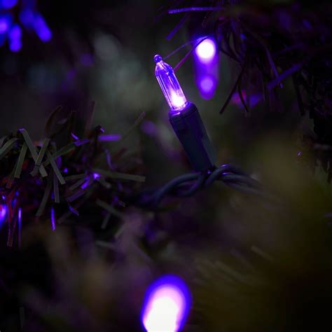 Ge 100 Count Staybright Purple Led String Christmas Lights 90837lo At