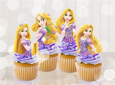 Tangled Rapunzel Cupcake Topper Tangled Rapunzel Printable Cupcake Topper Tangled Rapunzel