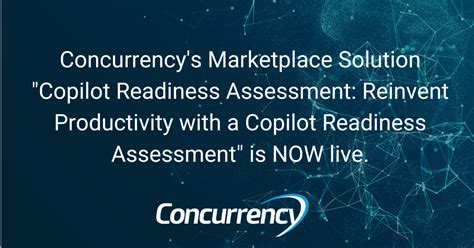 concurrency s marketplace solution copilot readiness assessment