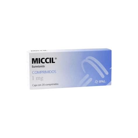 Buy Miccil 1 Mg With 20 Tablets Senosiain Laboratories Bumetanide Low Price