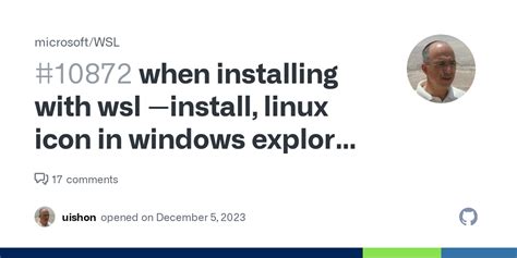 When Installing With Wsl Install Linux Icon In Windows Explorer Is