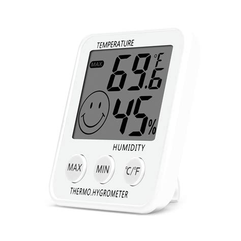 Digital Thermometer Indoor Hygrometer Humidity Meter Room Temperature Monitor Large Lcd Display