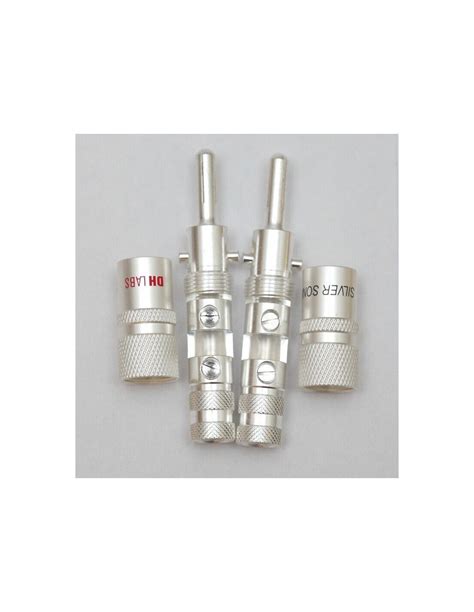 Dh Labs Silver Sonic Silver Thin Banana Plugs