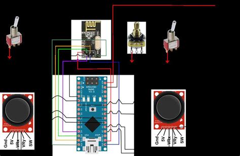 A Diagram Of An Rc Transmitter And Receiver Circuit