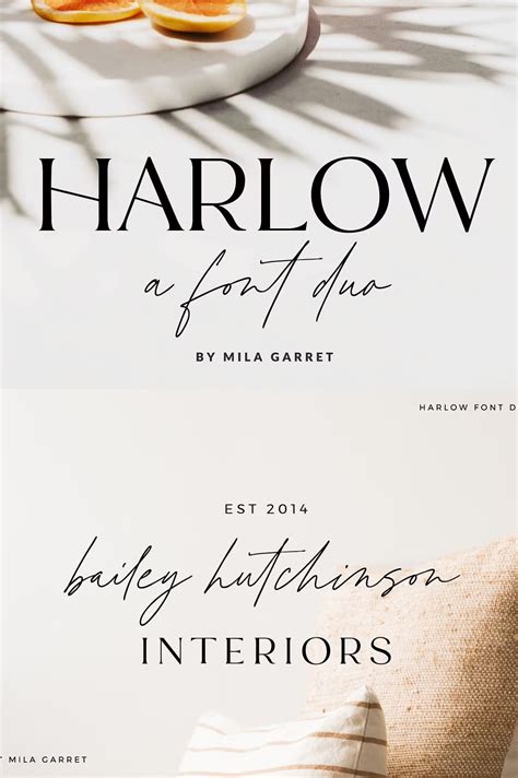 harlow serif script modern font duo grafik yeah