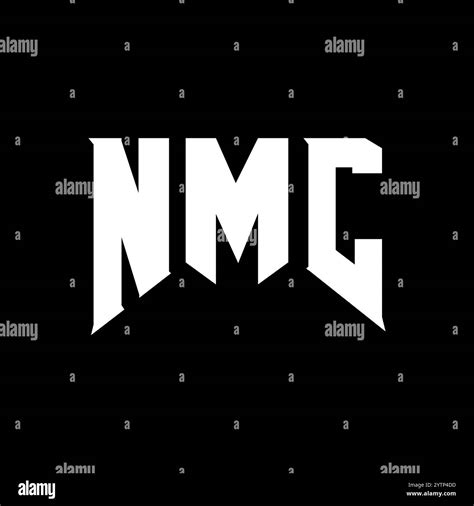 Nmc Letter Logo Design For Technology Company Nmc Logo Design Black