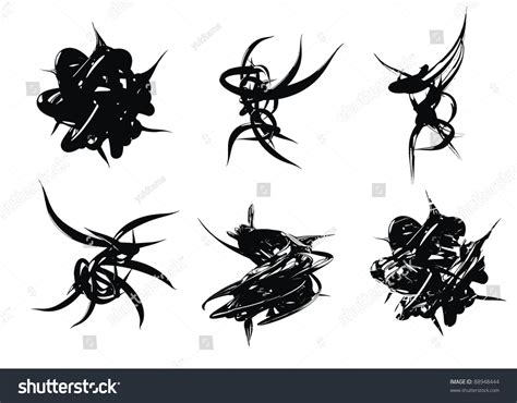 Black White Design Elements Stock Vector Royalty Free 88948444