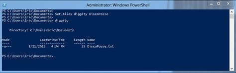 A.K.A. – Using PowerShell Aliases – DiscoPosse.com