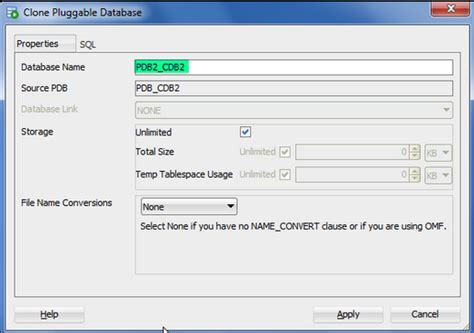 using dba tools to create and administer dbaas databases