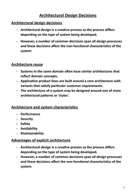 Architectural Design Decisions Architectural Design Decisions Architectural Design Decisions
