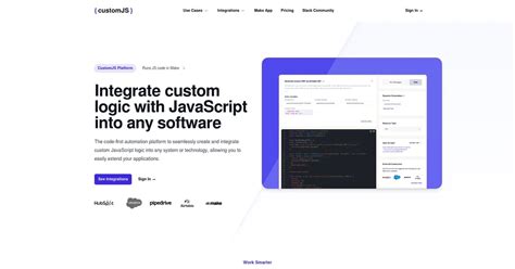 Customjs Integrate Custom Logic With Javascript
