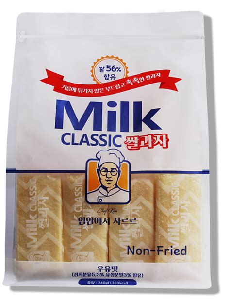 밀크클래식 쌀과자 우유맛 비스킷 위아더월드