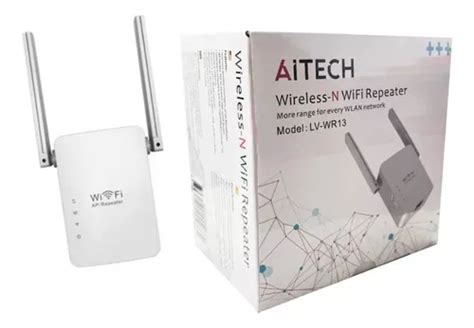 Repetidor De Wifi Extensor Rango 2 Antenas 300 Mbps Color Blanco