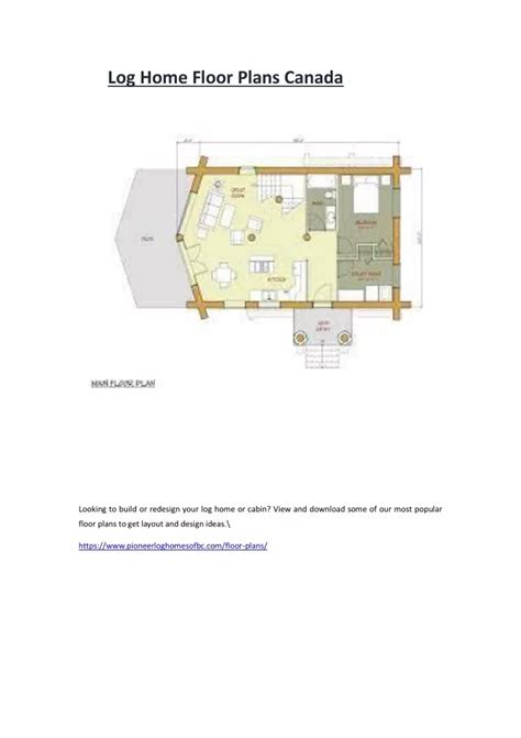 Ppt Log Home Floor Plans Canada Powerpoint Presentation Free