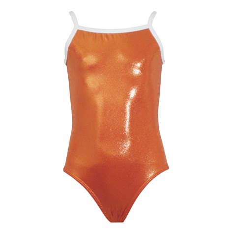 Orange Mystique Camisole Leotard K Bee Leotards
