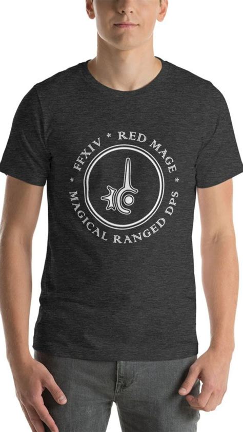 Ffxiv Inspired Red Mage Unisex T Shirt Magical Ranged Dps Shirt T