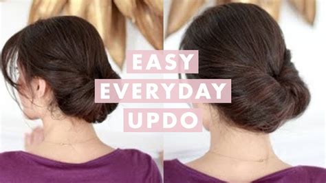 Easy Everyday Updo Woman Domaniation